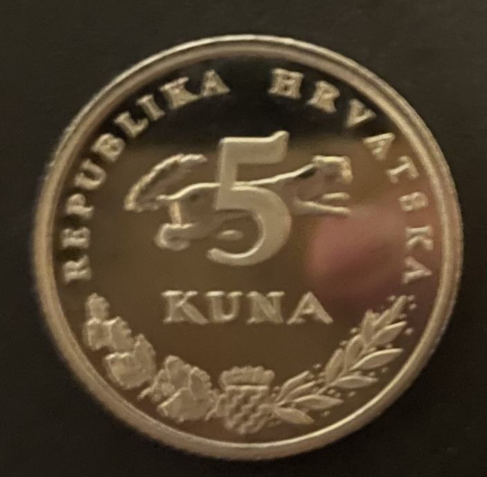 5 kuna 1996 UNC Polirana ploca
