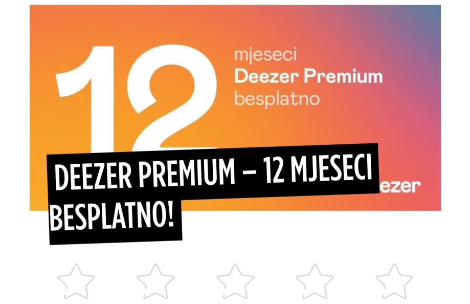Deezer Premium 12 mjeseci