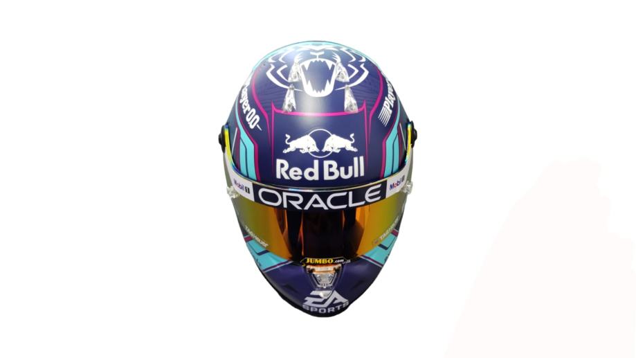 F1 KACIGA MIAMI 2023 MAX VERSTAPPEN MJERILO 1:2 // NOVO // R1, RATE!!