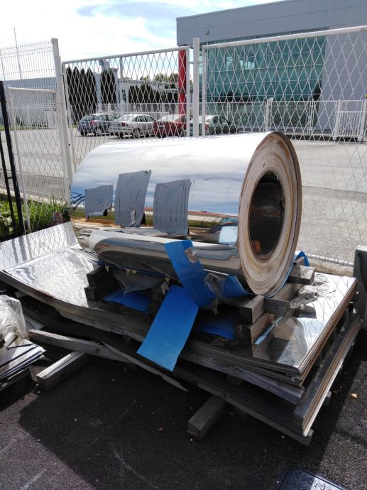 Inox lim, novi, 1 mm, kvaliteta 304/BA (1.4301/IIId)