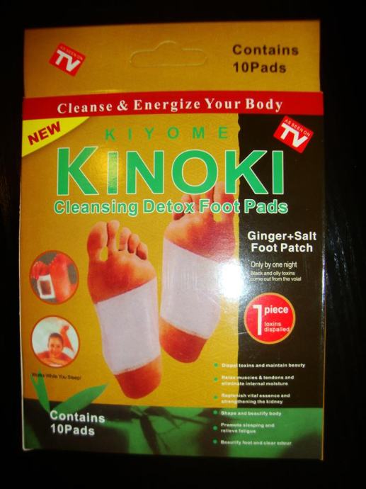 KINOKI DETOKS FLASTERI SA ĐUMBIROM 1 kutija - 10 flastera - 35kn