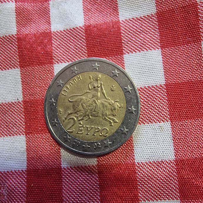 Kovanica 2e grčka 2002g