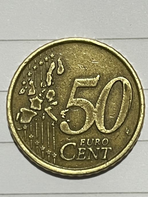 KOVANICA 50 centi ITALIJA 2002