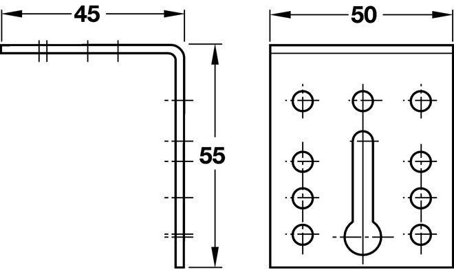 KUTNIK 55X45X50MM NIKL