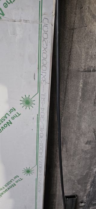 Lim Inox 3mm 2000x1000x3 304L