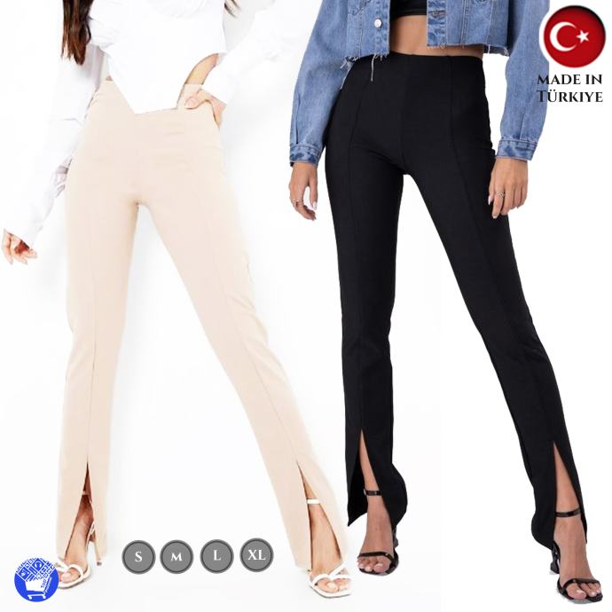 Luxe Front-Slit Pants