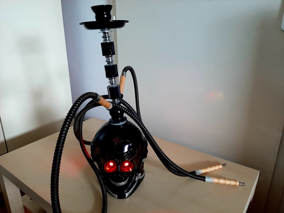 Nargila Black Skull Shisha