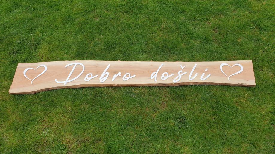 Natpis DOBRO DOŠLI