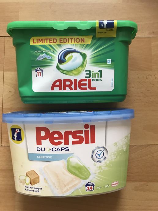 Persil i Ariel kapsule za pranje veša