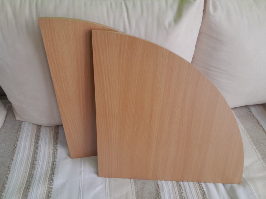 Police zidne, dvije - polukružne 40x40 cm, 18 mm debljine