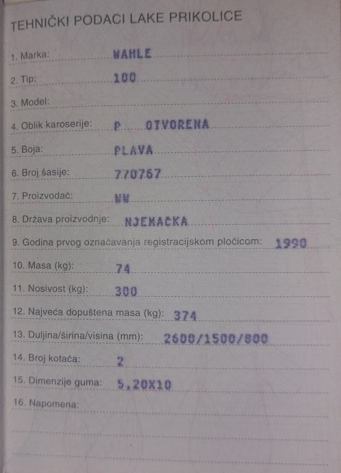 Prodaje se autoprikolica