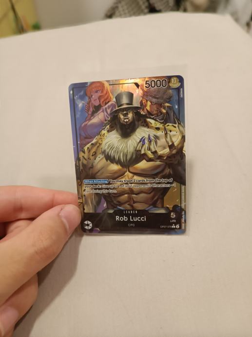 Rob lucci alt art leader op07 one piece trading card game