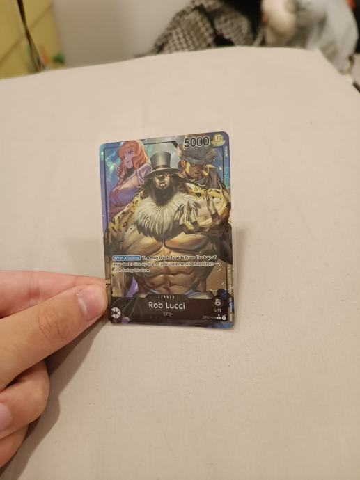 Rob lucci alt art leader op07 one piece trading card game