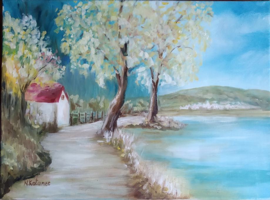 Umjetničke slike za zid, akvarel, akril, ulja na platnu