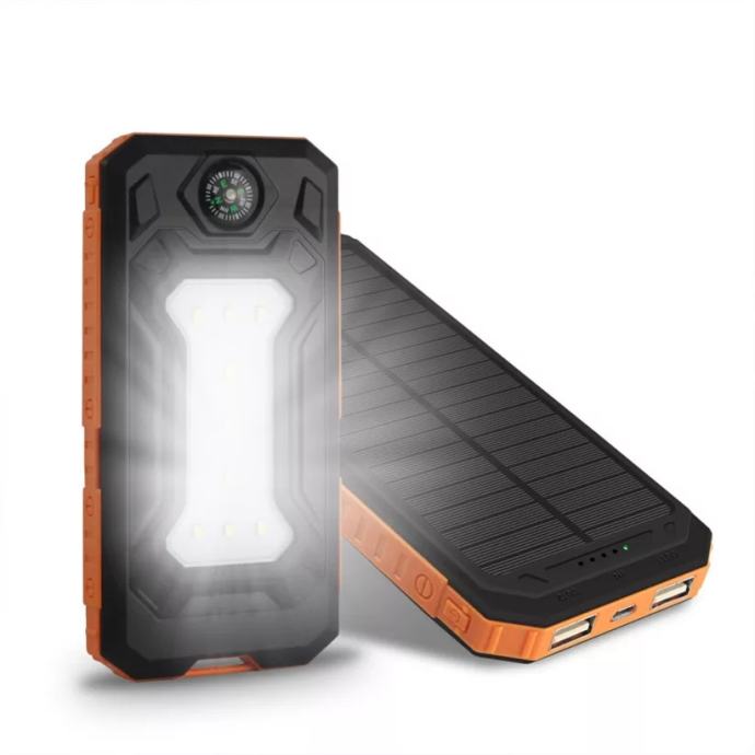Solarni power bank 30000mAh, zeleni