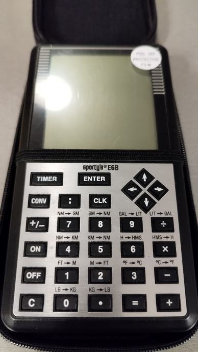 Sportys E6B electronic flight computer