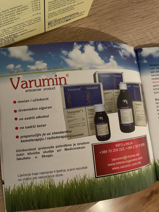 Varumin dodatak prehrani za podizanje imuniteta u borbi protiv raka