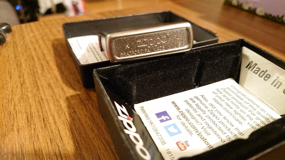 ZIPPO 205 REG SATIN CHROME