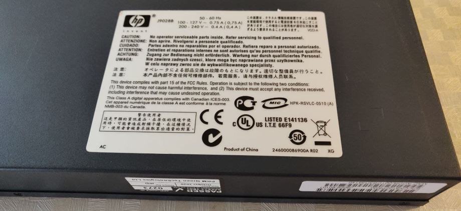 HP ProCurve 1800-24G J9028B 24-portni L2 managed gigabit switch