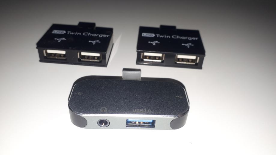 Type-C Hub / razdjelnik i USB Twin Charger / punjač