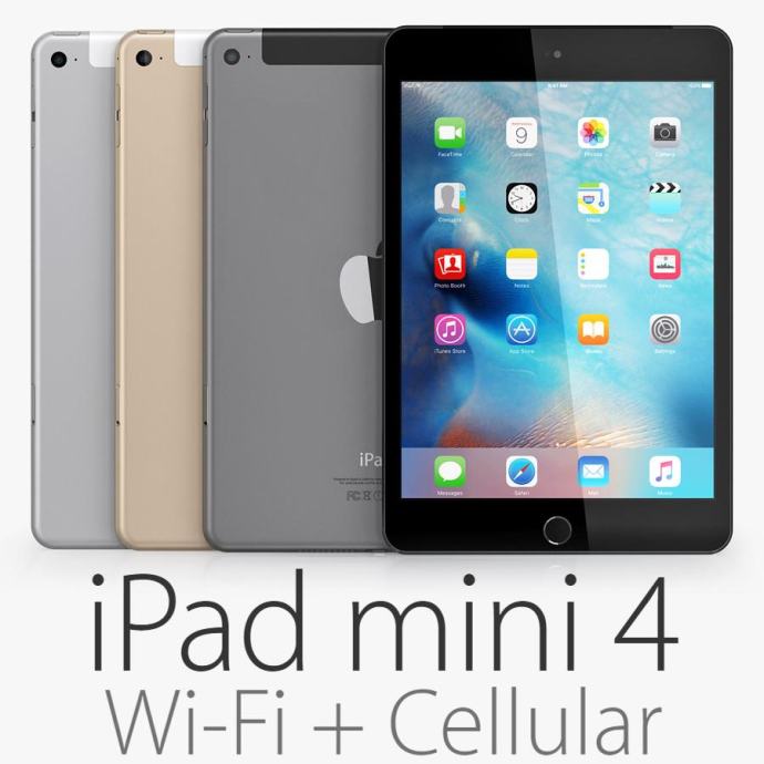 APPLE IPAD MINI 4 LTE 128GB - NOV, ZAPAKIRAN, DOSTAVA, R1