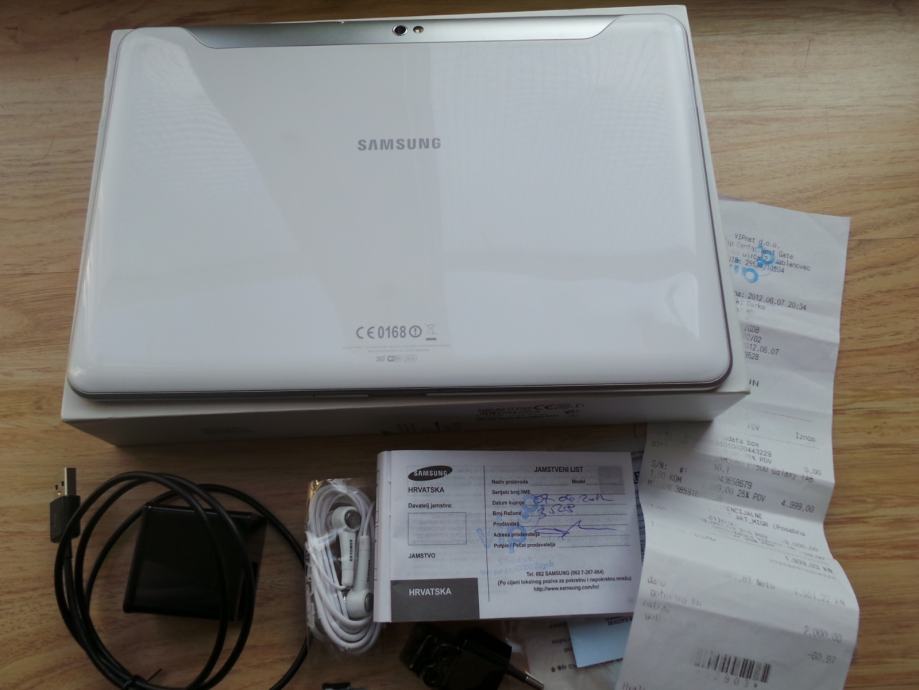 Samsung galaxy tab 10.1 P7500, WIFI+3G, bijeli, račun+jamstveni list.