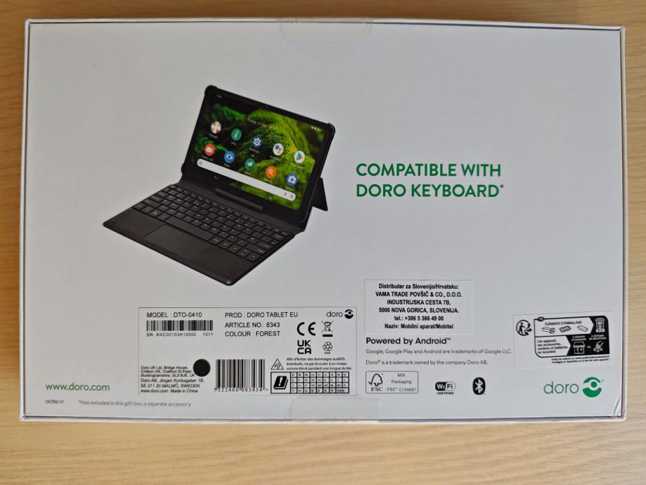 Doro Tablet 10.4 Forest Green 32GB Wi-Fi Tablet