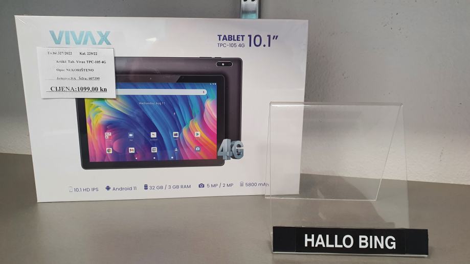 Vivax TPC-105 4G, NOVO