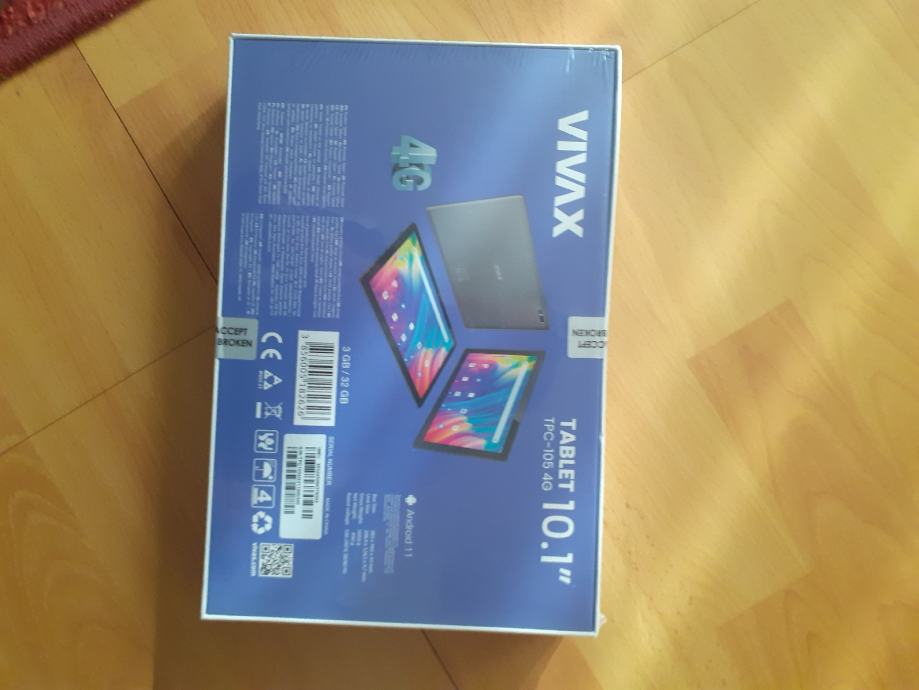 Vivax TPC 105 4G TABLET NOVO!!! ZAPAKIRANO***