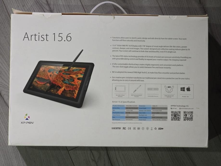 XP-PEN Artist 15.6