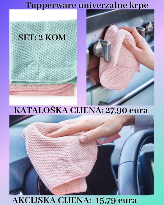 Tupperware set univerzalnih krpa AKCIJA