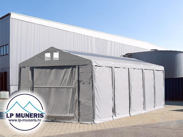 SKLADIŠNI ŠATOR,6X12M,VRATA NA PODIZANJE+KROVNI PROZOR, PRO300,ULAZ 3M