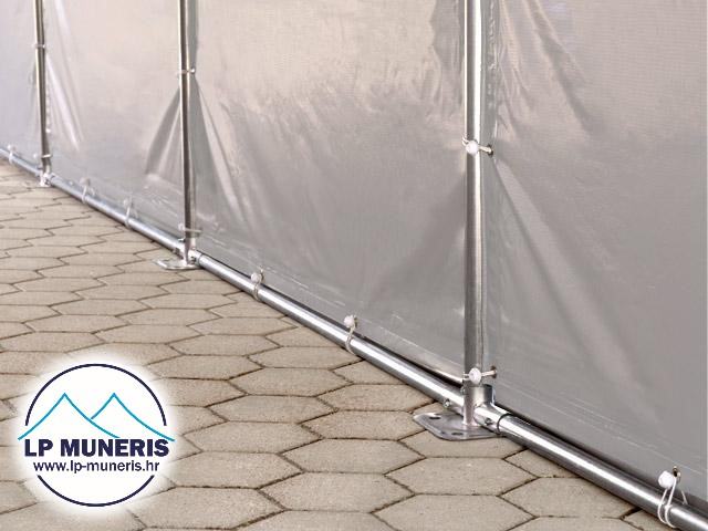 SKLADIŠNI ŠATOR,6X12M,VRATA NA PODIZANJE+KROVNI PROZOR, PRO300,ULAZ 3M