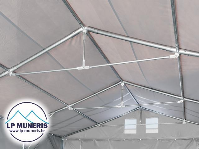 SKLADIŠNI ŠATOR 6X12M, VRATA NA PODIZANJE,ULAZ 3M,ZA SVA GODIŠNJA DOBA