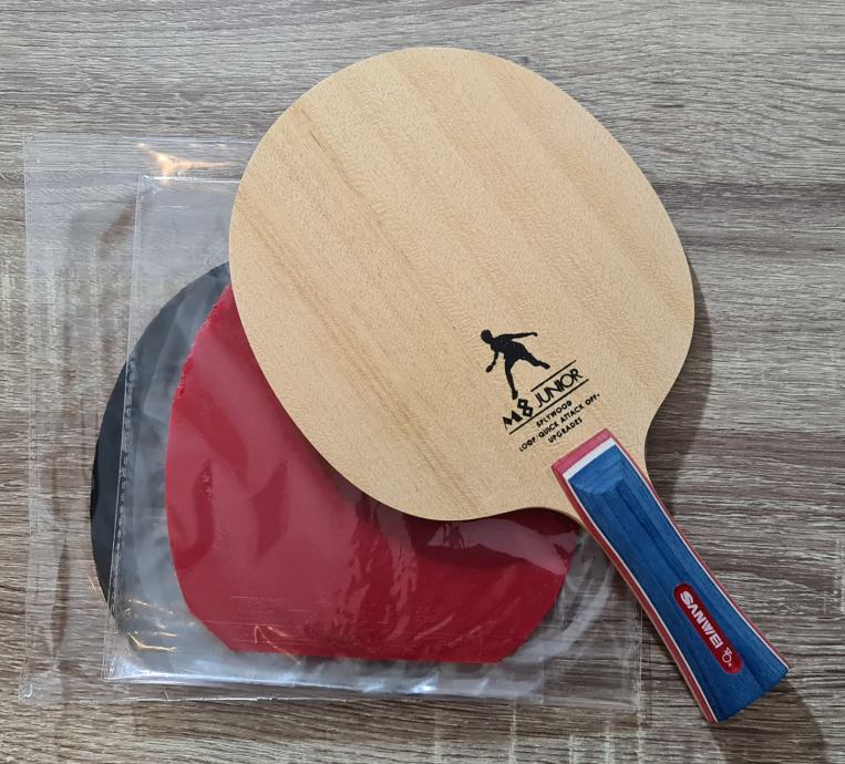Novi poluprofesionalni Sanwei M8 reket i Tibhar MXP gume -stolni tenis