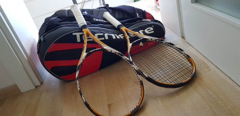 Tenis reketi - Head microgel instinct 2 komada + Technifibre torba