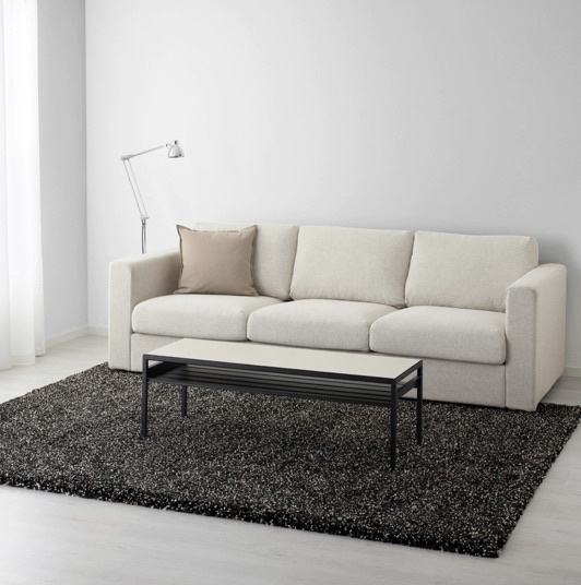Vindum Ikea tepih tamno sivi 270x200