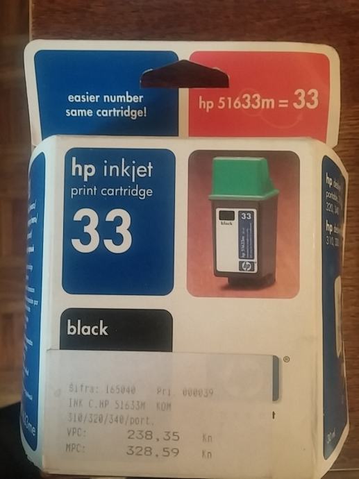 HP 33 originalna tinta neotvarana