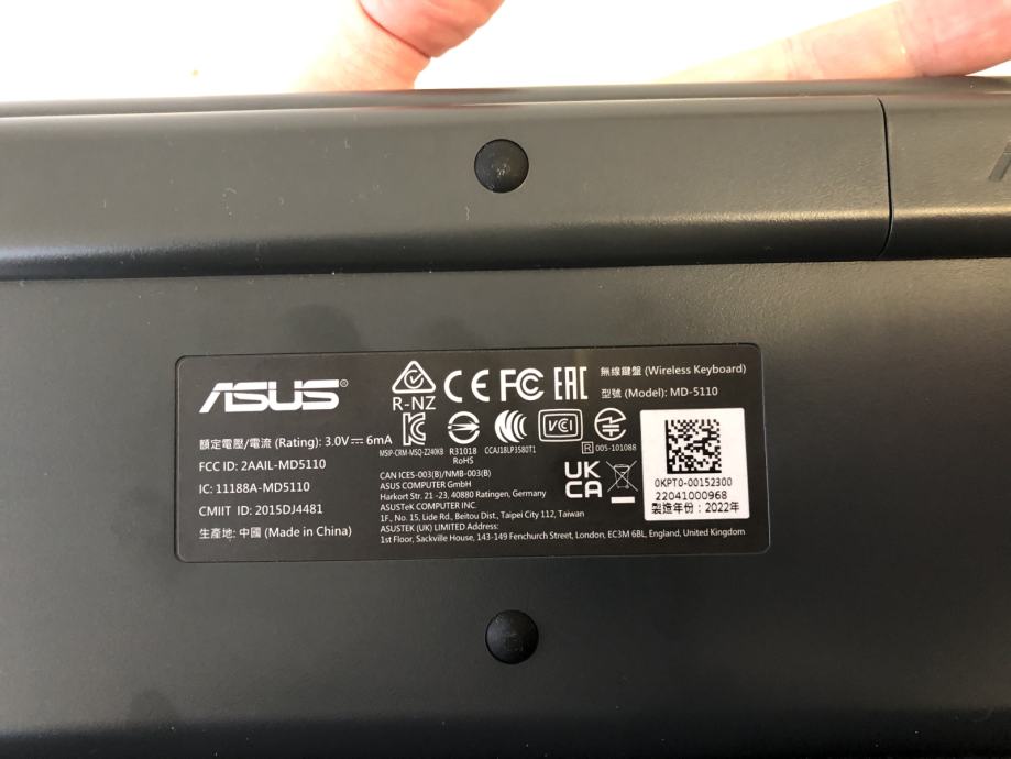 ASUS MD 5110 Bežični Miš i Tipkovnica-Novo