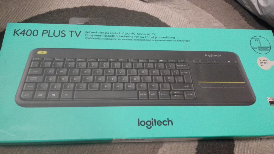Bezicna tipkovnica Logitec K400 PLUS TV