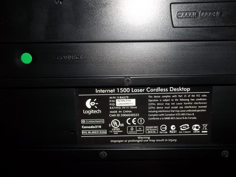 Bežična tipkovnica Logitech Internet 1500