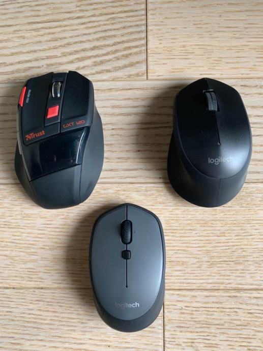 Bežični miševi Logitech i Trust-Gaming, vrlo malo korišteni i kao novi