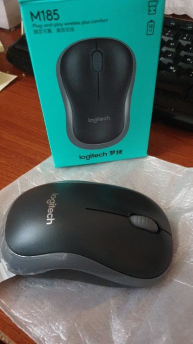 Bežićni optički miš Logitech M185 - 2.4GHz - idealno za laptop