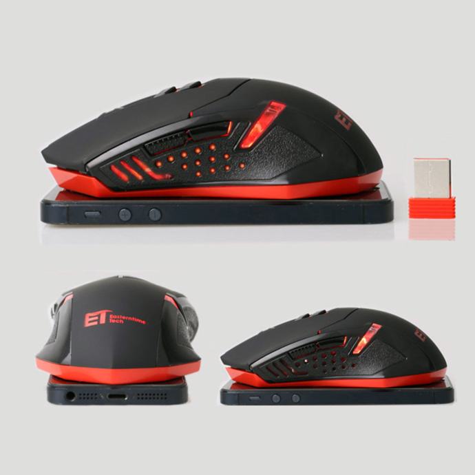 ET X-08 2.4G Wireless bežični Gaming Mouse 2000DPI za PC i laptop
