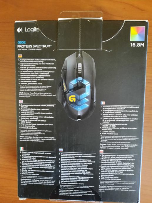 G502 Proteus Spectrum gaming miš
