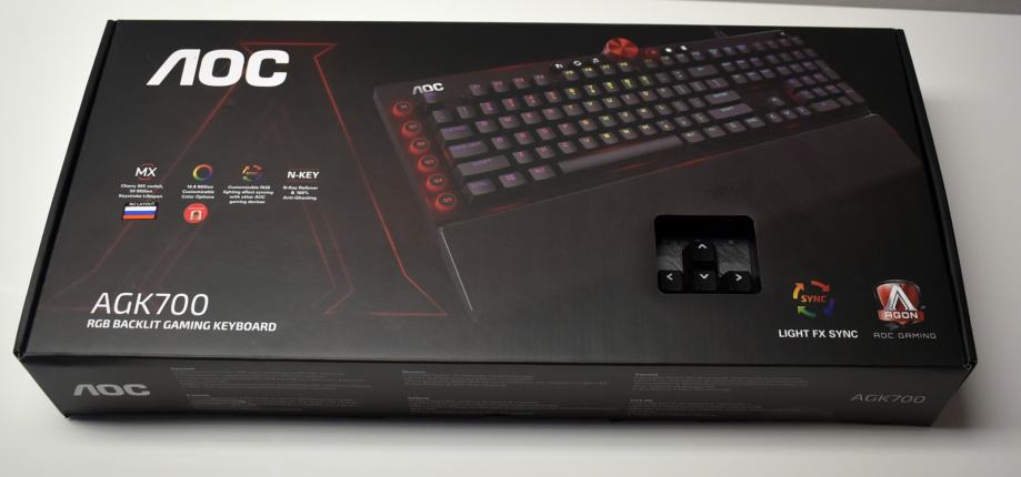 Gaming Keyboard - Tipkovnica AOC - AGK 700 HR CHERRY MX RED RGB