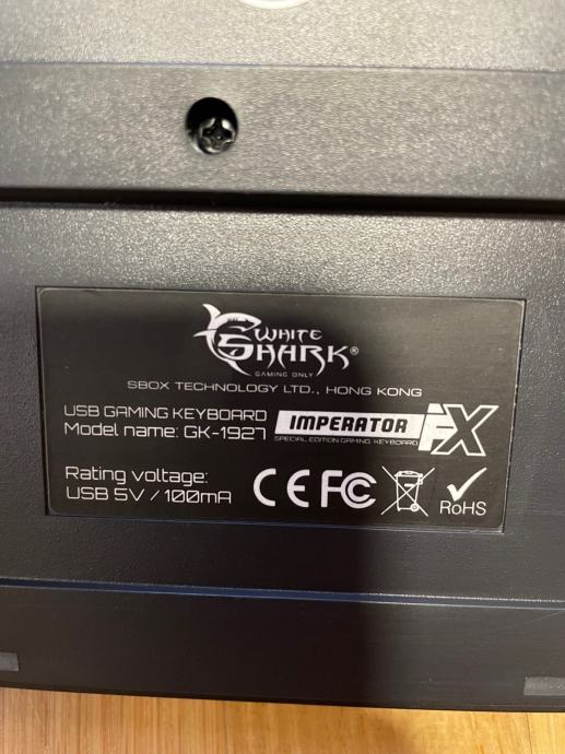 Gaming tipkovnica White Shark GK-1927 IMPERATOR-FX