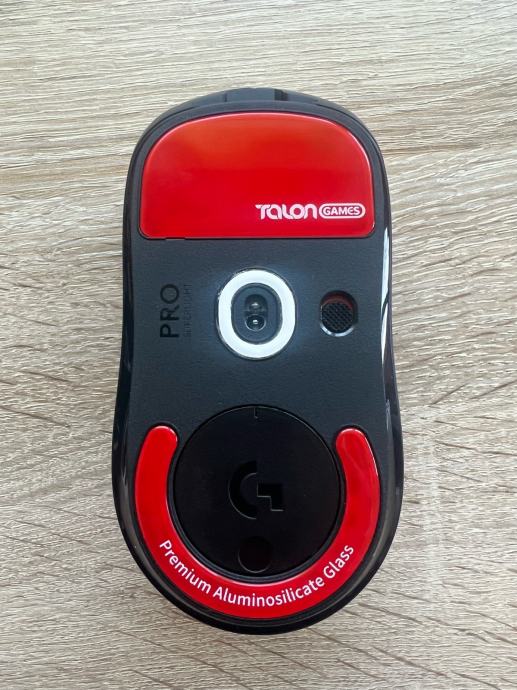 Logitech G Pro X Superlight, Kailh GM 8.0, TalonGames Glass Skates