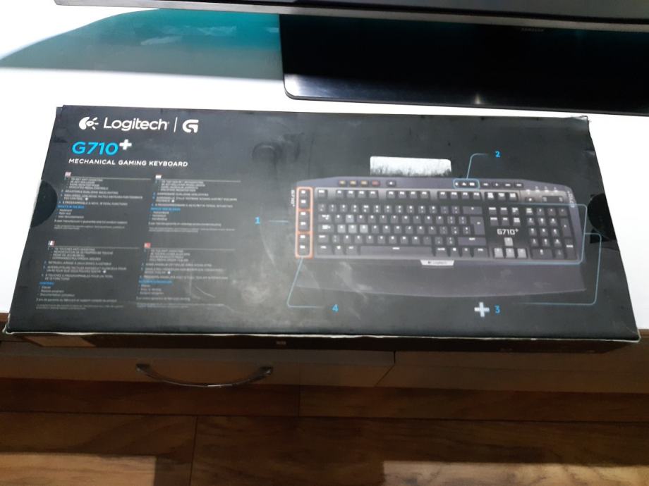 Logitech g710+, mehanička tipkovnica, cherry brown switchevi
