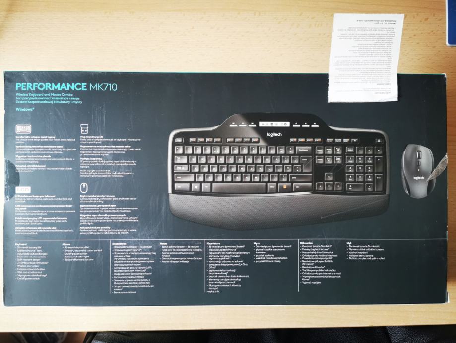 Logitech MK710 Performance Wireless Desktop(tipkovnica + miš) - 550kn
